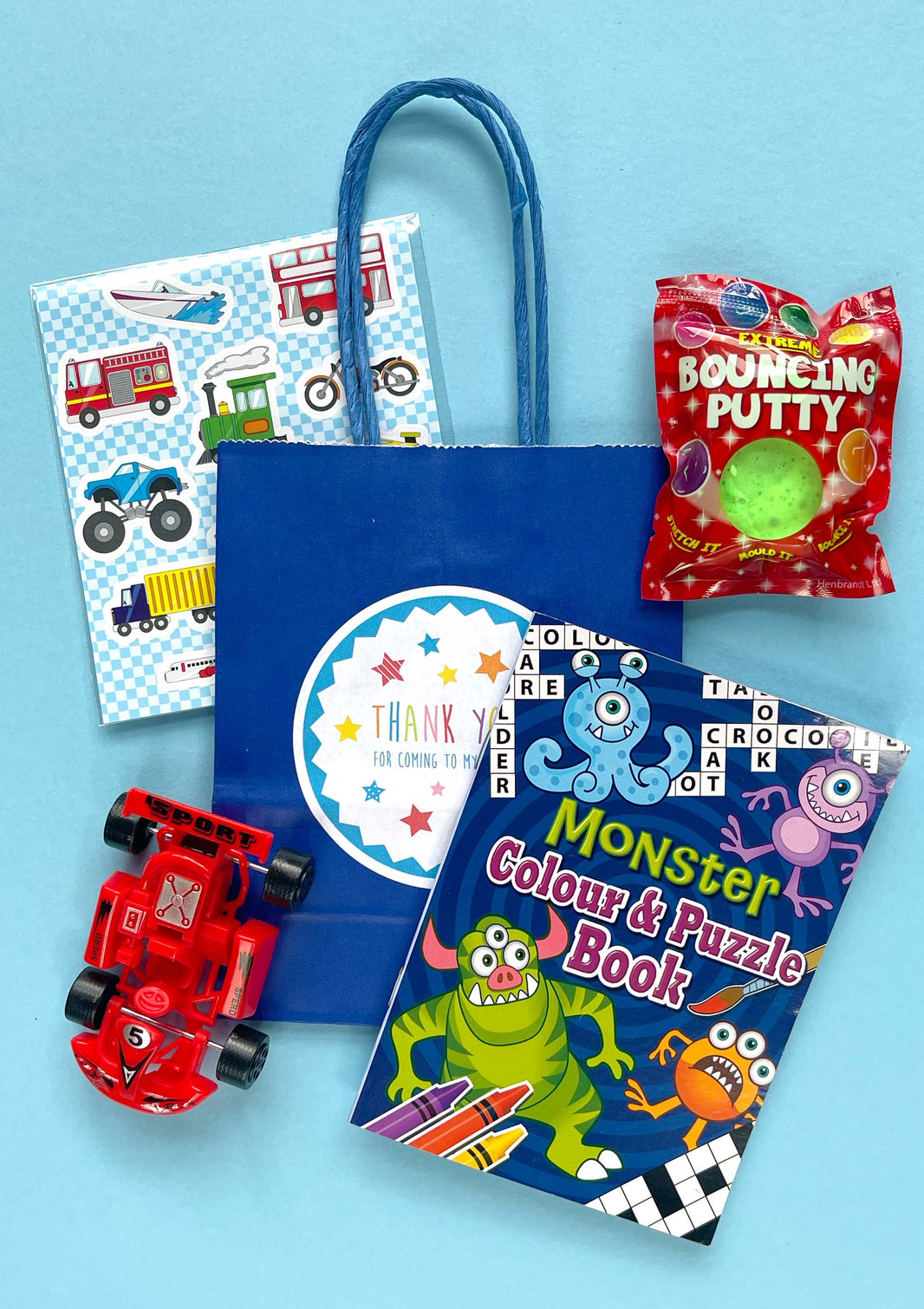 Boys Party Bags, Boys Filled Party Bags - The Curious Caterpillar