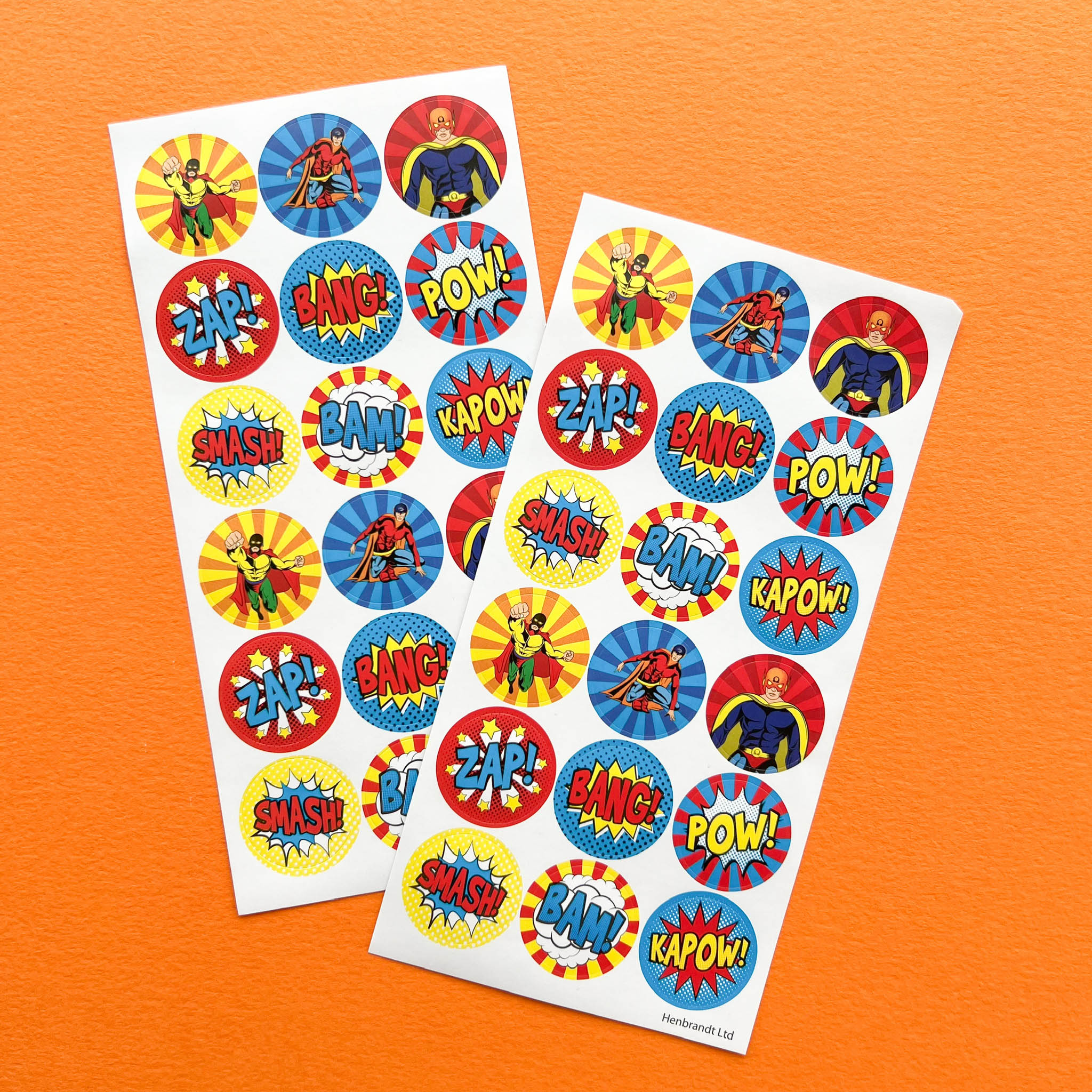 Super Hero Sticker Sheet – The Curious Caterpillar