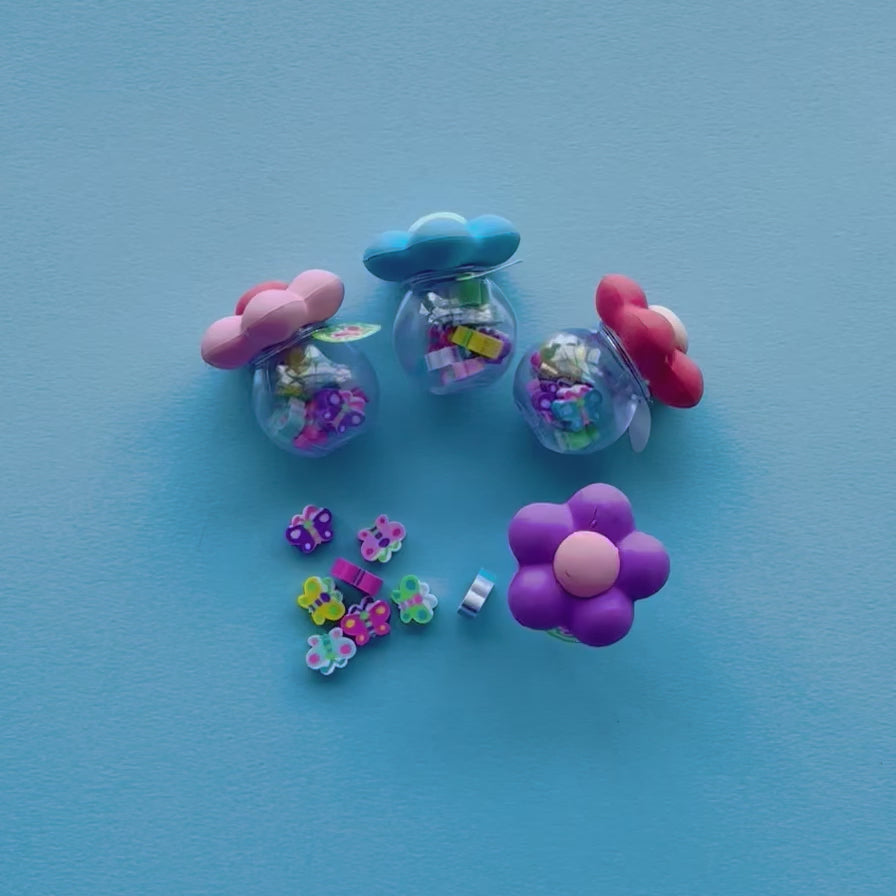 Erasers in Flower Jar – The Curious Caterpillar